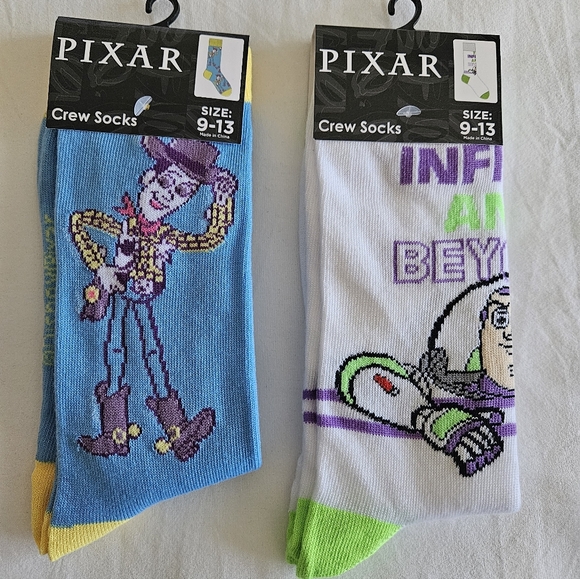 Disney | Underwear & Socks | Disney Pixar Bundle Toy Story Crew Socks ...